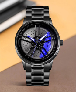 Spinner Men’s Rotating Wheel Dial Analog Watch A36 Car wheel watch ...