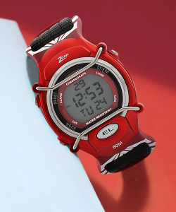 Zoop NNC3001PV03 Zoop Digital Dial Black Fabric Strap Digital Watch ...