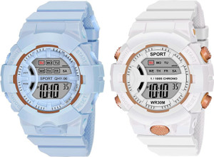 VARNI ENT Digital Day Date Time Week Month Dial Premium Plastic Strap ...