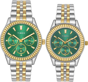 TIMEX Multifunction Green Dial Gift Set Analog Watch - For Couple - Buy ...