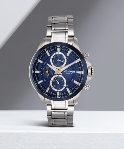 Titan NP90104KM01 Octane Blue Dial Quartz Multifunction Stainless Steel ...