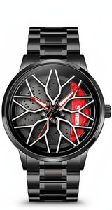 Spinner Men’s Rotating Wheel Dial Analog Watch A36 Rotating Analog ...