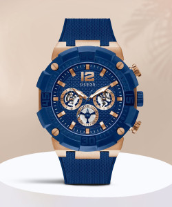 GUESS Blue Dial Analog Watch - For Men - Buy GUESS Blue Dial Analog ...