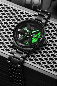 Spinner Men’s Rotating Wheel Dial Analog Watch A36 Car wheel watch ...