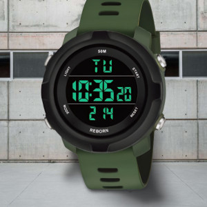 SKMEI 9062 Sports stylish features loaded leather sports Digital Watch ...