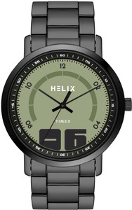 Helix TW053HG05 Helix By Timex Green Round Dial Analog Watch - For Men ...