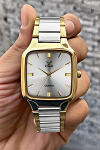 FNB FN-1851 Elegant Series Square Analog Quartz For Men/Boys Analog ...