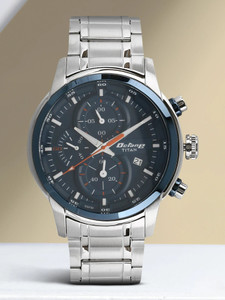 Titan Titan Octane Chronograph With Date Blue Dial Silver SS Strap ...