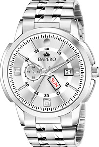 EMPERO EMPERO Working Day & Date Display Stainless Steel Chain With ...