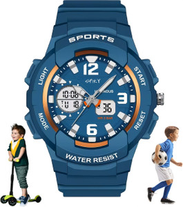 Spiky Dual Time New Generation Digital Analogue Watch (Blue) Spiky Dual ...