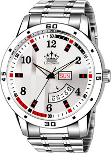 LIMESTONE Day and Date Functioning Steel Strap New Quartz Analog Watch ...