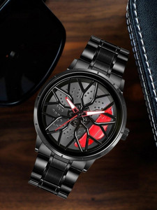 Spinner Men’s Rotating Wheel Dial Analog Watch A36 Car wheel | Spinning ...
