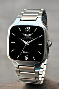 LOIS CARON LCS-4297 Elegant Silver Square Analog Quartz For Men/Boys ...
