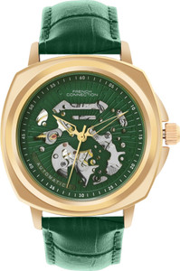French Connection Automatic Watch For Men's | Unique Green Dial Luxury ...