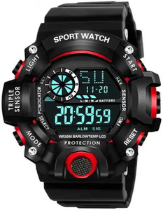 Cutepiece Red Sport Watch Red Sport Watch Digital Watch - For Men - Buy ...