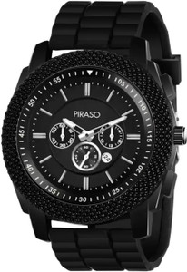 PIRASO D&D 2024 BLACK MESH STRAP Stunning Look Chrono Working Black ...