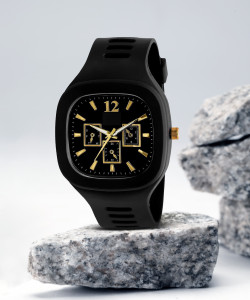 BRAIN WATCH NEW SQURE MODAL STEEL DIAL COVERD WATCH AND PU CASE AND ...
