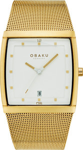 OBAKU Lund Gold Analog Watch - For Men - Buy OBAKU Lund Gold Analog ...