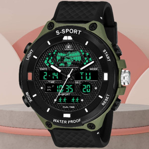 Reborn 9084 DUAL TIME Analog-Digital Watch - For Men - Buy Reborn 9084 ...