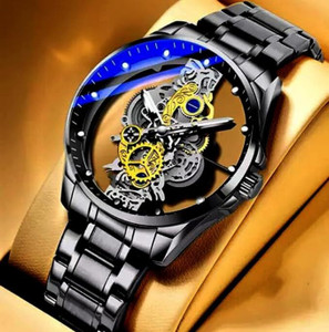 Amigos SKELETON DIAL TRANSPARENT SHINING GLASS ON BOTH SIDE DIAL ...