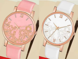 BRAIN NEW DUAL COLOR COMBO FORMAL CAUSAL WATCH FOR GIRL Analog Watch ...