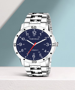 TIMEWEAR 256BDTG TIMEWEAR Minute Track Blue Dial Stainless Steel Chain ...