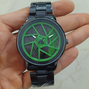 EMPERO Wheel Watch 3D Rotating Spinning Watch Quartz Men Rim Car Wheel ...