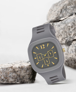 INOVITO Miller - Triple Dial Square Analog Watch - Ash Grey Analog ...