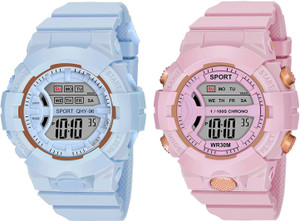 VARNI ENT Digital Day Date Time Week Month Dial Premium Plastic Strap ...