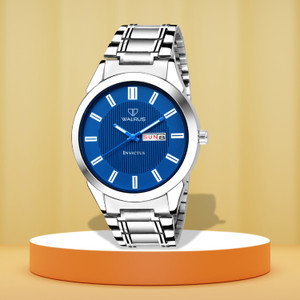 Walrus Walrus Invictus III Blue Dial Steel Men's Watch, Day & Date ...