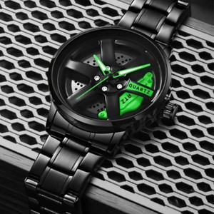 SPLAZOS Spinnar Car wheel | Spinning | Roatating | Gare | Green Analog ...