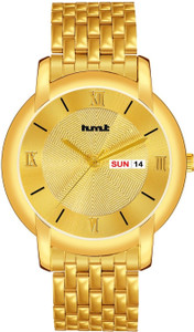 HMT DLX SMW 9754 Golden dial Golden chain Exclusive Premium Gold Plated ...