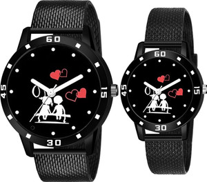 ETLIS Lovers Design Combo Lovers Design Combo Analog Watch - For Couple ...