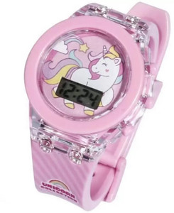 SALINA DIGITAL74MFS Kids Analog Led Glowing Light Digital Unicorn Pink ...