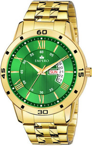 EMPERO EMPERO Working Day & Date Display Gold Stainless Steel Chain ...