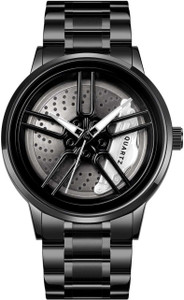 TechBone Men's New Trending Wheels Rolling Creative Fashion Glass Dial ...