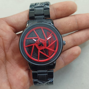 EMPERO Wheel Watch 3D Rotating Spinning Watch Quartz Men Rim Car Wheel ...