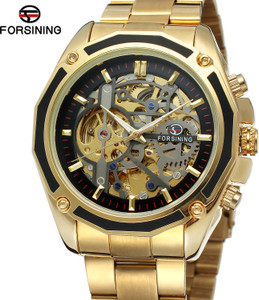 Forsining See Through Back Self Winding Automatic Mechanical Business ...