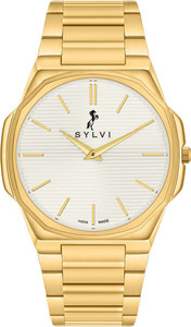Sylvi Blade Gold Stainless Steel Strap Watch for Men SY-9666-BLADE ...