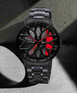 BXHP Car Wheel watch | Spinning Watch | Rotating Watch | Gyro Watch Red ...