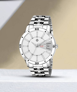 WIZARD TIMES Formal and Party Wear Watch for Men Men's Watch Silver ...