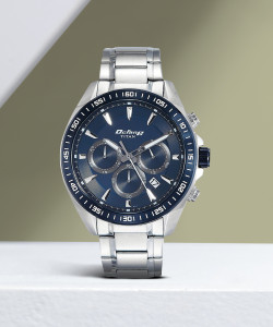 Titan NP90103KM02 Octane Blue Dial Chronograph Stainless Steel Strap ...