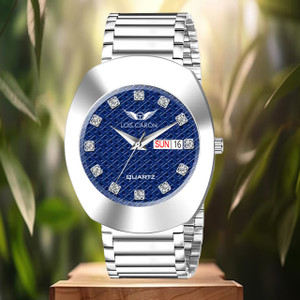 LOIS CARON LCS-8309 Trending Day & Date 3D Series Stainless Steel Chain ...