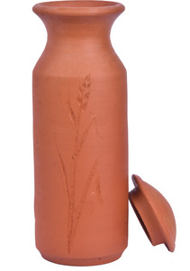 Flipkart.com | OUR RURAL clay 1 litre water bottle for home mud water ...