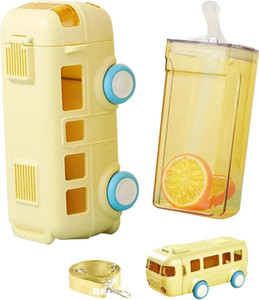 Flipkart.com | FUNVERSE Bus Shape Water Bottle With Straw For Kids ...