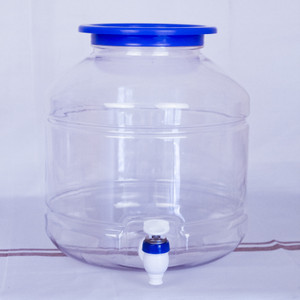 BLVD Plastic Bottle Water Dispenser with Tap, Transparent Bottle, Water ...