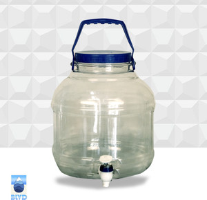 BLVD 10 Liter Transparant Plastic Water Dispenser, Handle With Tap-1 ...