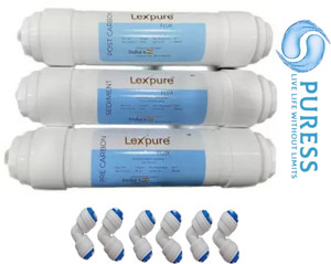 PURESS Lexpure Flux inline Set for hard water tds and 6 Pieces ...