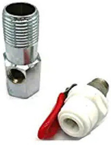 AQUA WATER Steel Inlet +Valve/Connector Ro/Uv/Water Filter Purifier 3/8 ...
