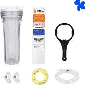 AMPEREUS Transparent Pre Filter Set with 1 PP Spun Filter for Water ...